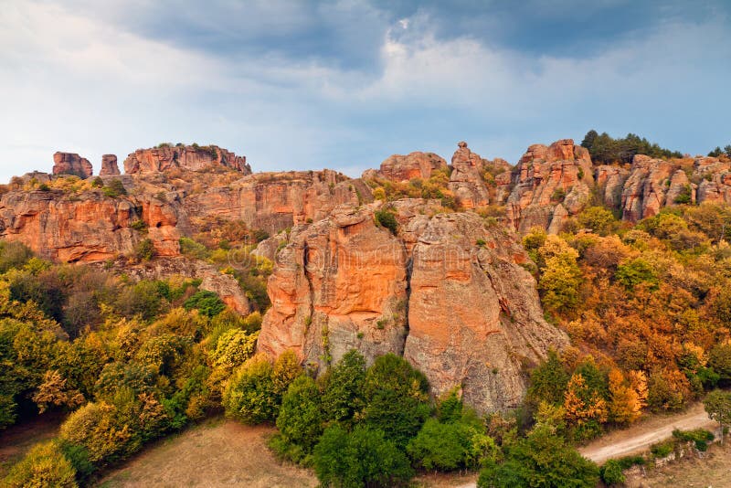 The Belogradchik Rocks Wonder Stock Image - Image of tourism, wonder ...