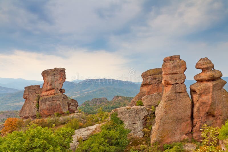 The Belogradchik Rocks Wonder Stock Image - Image of tourism, wonder ...