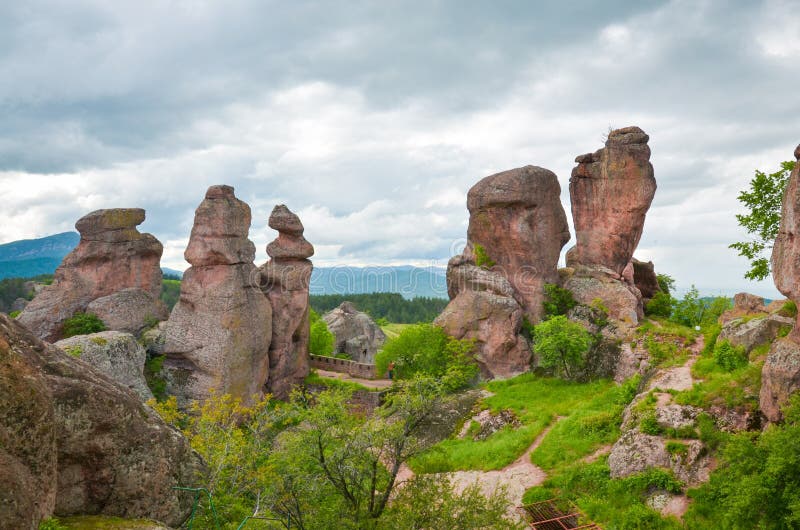 The Belogradchik Rocks Wonder Stock Image - Image of tourism, wonder ...