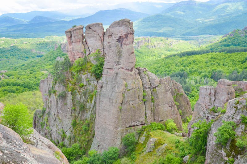 The Belogradchik Rocks Wonder Stock Image - Image of tourism, wonder ...