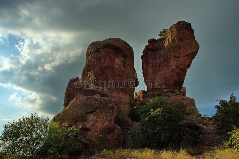 Belogradchik Rocks Fortress, Bulgaria Stock Image - Image of ...