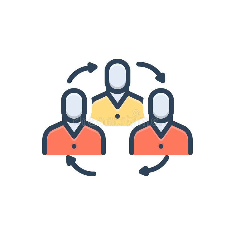 Color Illustration Icon for Belong, Pertain and Relation Stock ...
