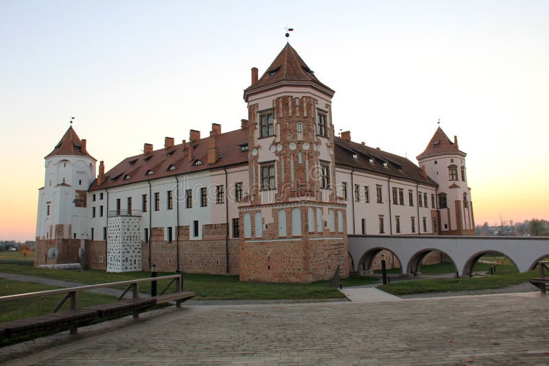 Belorussian castle ten stock photo. Image of city, tourism - 129292458