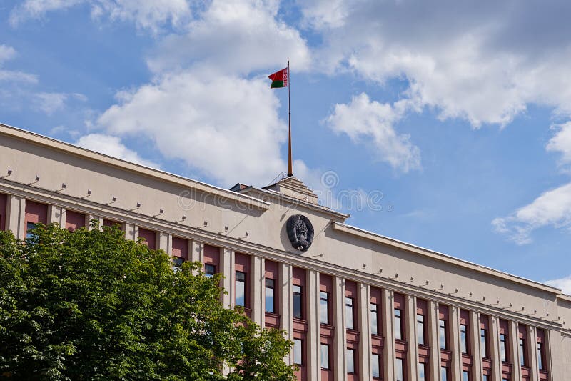 Belorussian Government Buiding Stock Image - Image of architecture ...