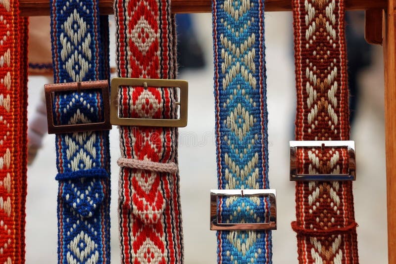 Belorussian Traditional Belts Stock Photo - Image of traditional ...