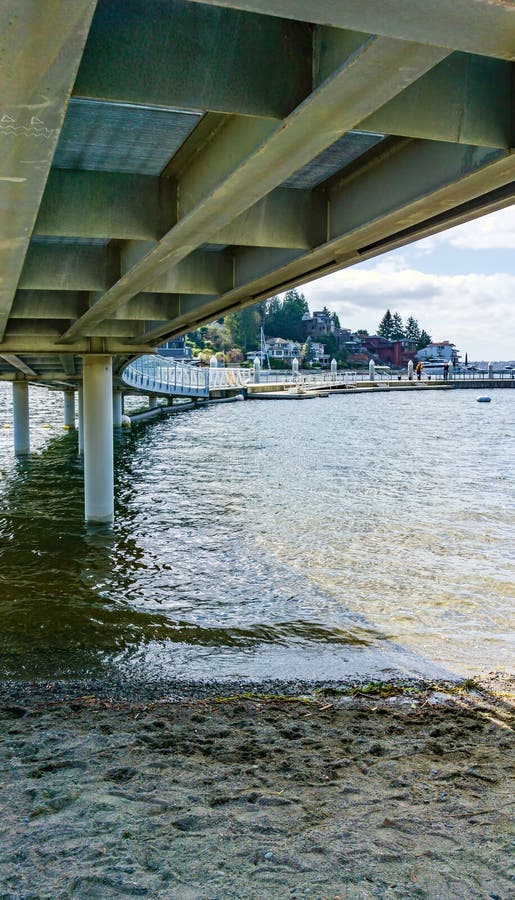 Below Bellevue Park Pier stock photo. Image of bellevue - 274774526