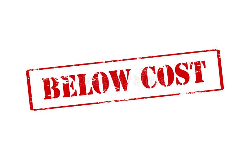 Below cost stock illustration. Illustration of stamp - 92069849