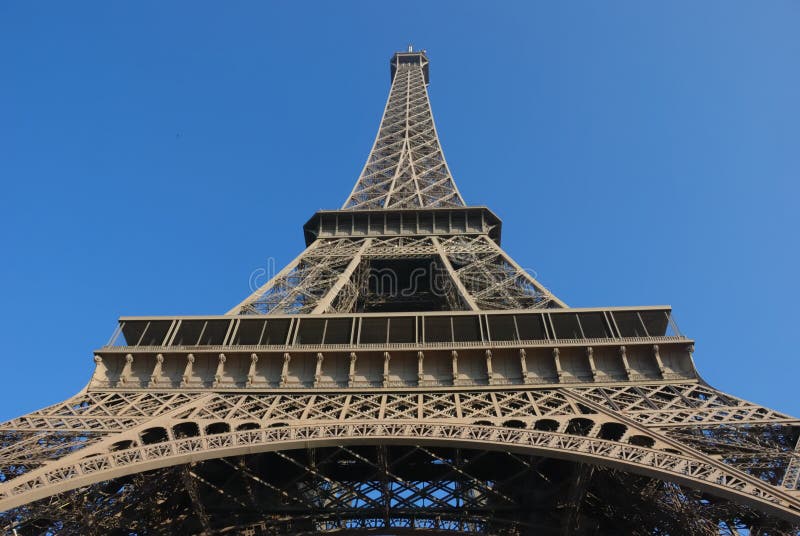 Eiffel tower, side view stock photo. Image of high, champ - 8134800