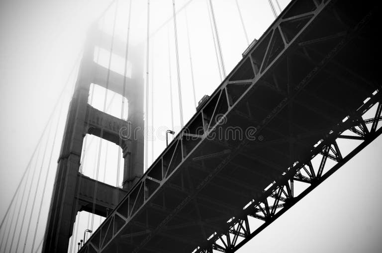 Below the Golden Gate Bridge Stock Photo - Image of world, crosses ...