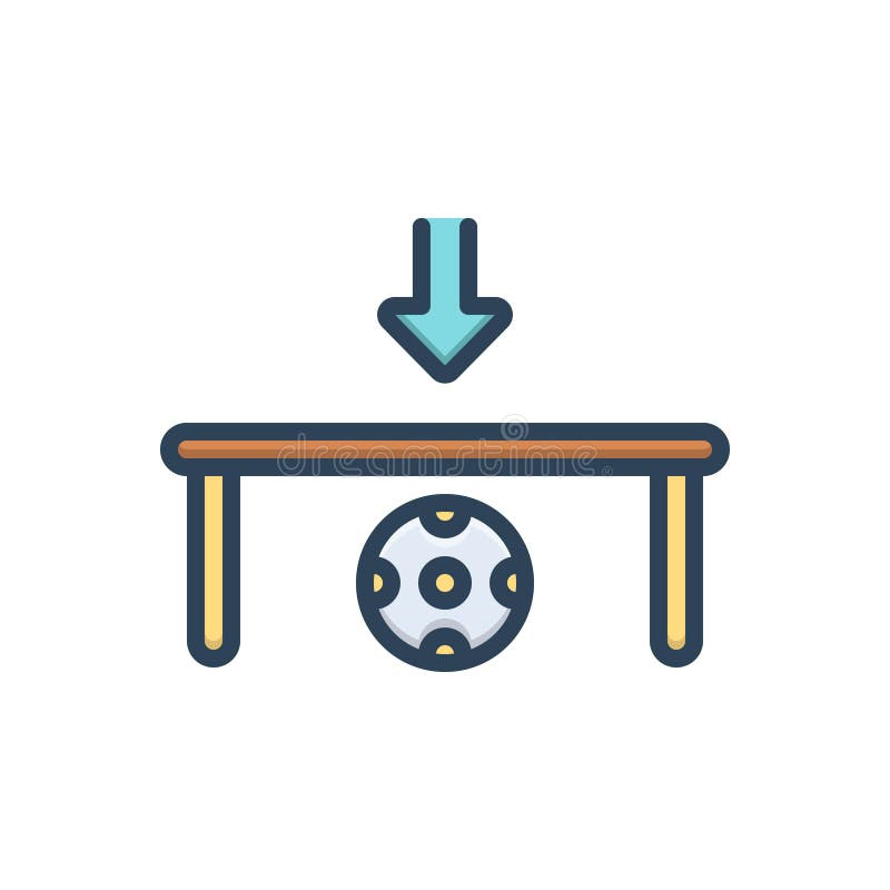 Color Illustration Icon for Below, Down and Under Stock Vector ...