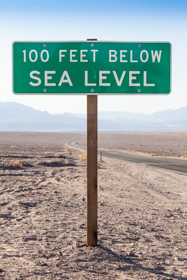Below sea level stock image. Image of deserted, highway - 38148073