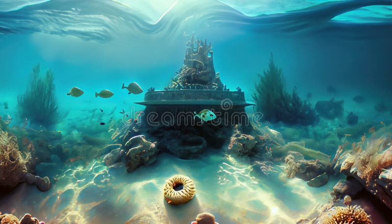 Below sea level stock illustration. Illustration of darkness - 300466158
