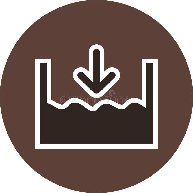 Below Sea Level Vector Icon Stock Illustration - Illustration of vector ...