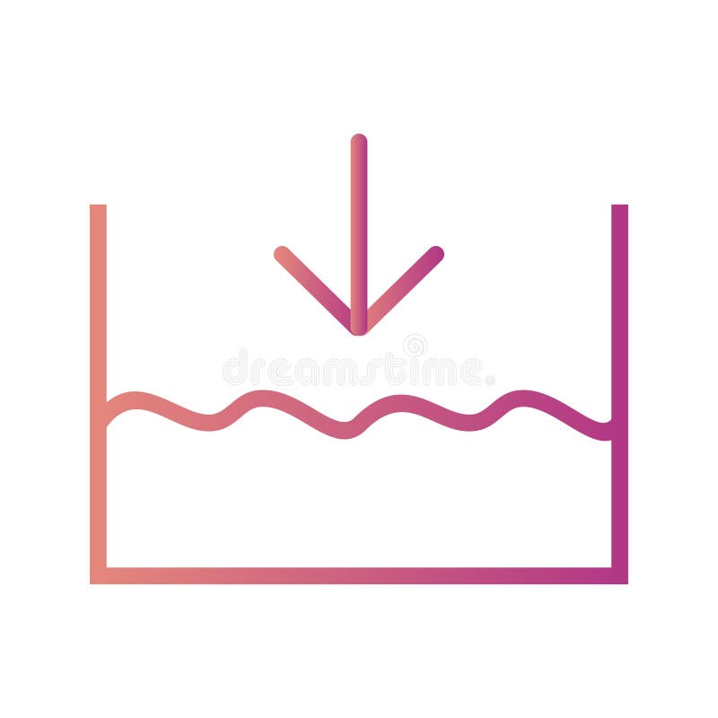 Below Sea Level Vector Icon Stock Illustration - Illustration of ...