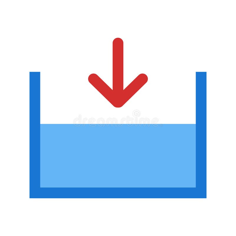 Below Sea Level Vector Icon Stock Illustration - Illustration of vector ...
