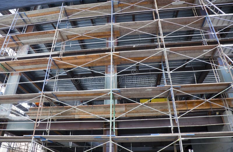 Building Renovation Scaffolding Stock Photo - Image of construction ...