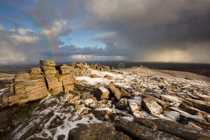 Belstone snow stock photo. Image of countryside, vista - 37575628