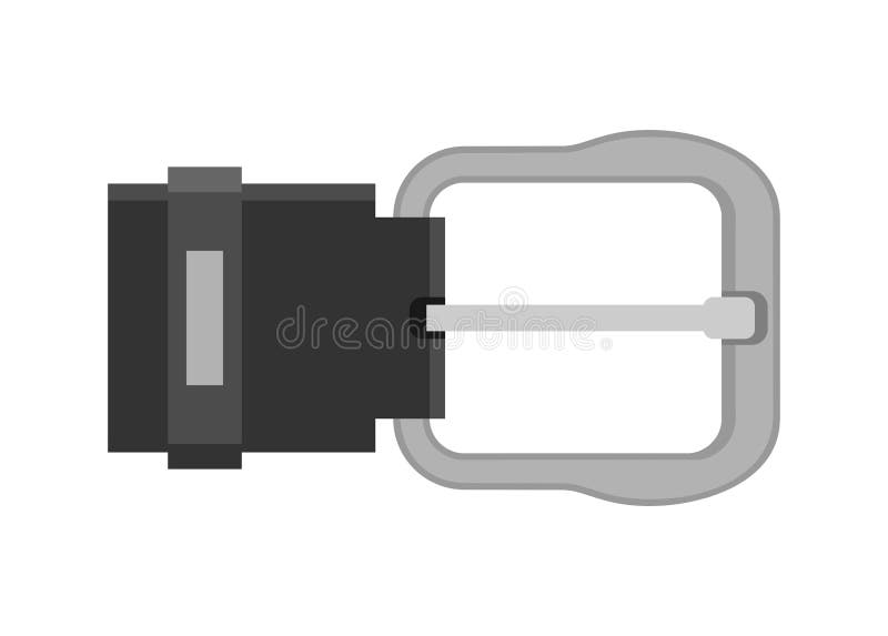 Belt Buckle. Simple Flat Illustration. Stock Vector - Illustration of ...
