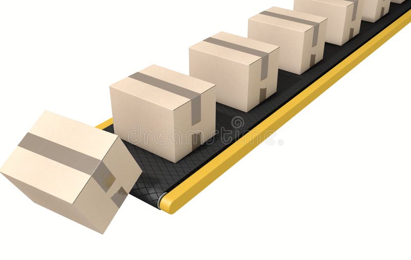 Boxes Falling Off Conveyor Stock Illustrations – 10 Boxes Falling Off ...