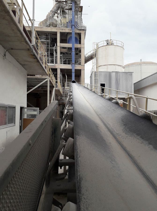Mining Silo And Conveyor Belts On Platinum Mine Stock Image - Image of ...