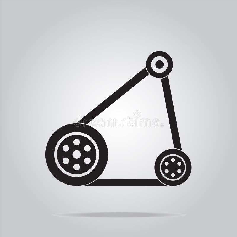 Belt drive icon stock vector. Illustration of vehicle - 122337961