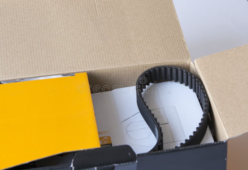 Belt Grm, Gas Distribution Mechanism, in Packing Box Stock Photo ...
