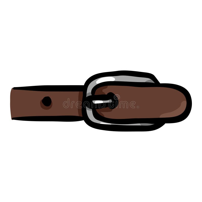Belt Hand Drawn Doodle Icon Stock Vector - Illustration of drawn ...