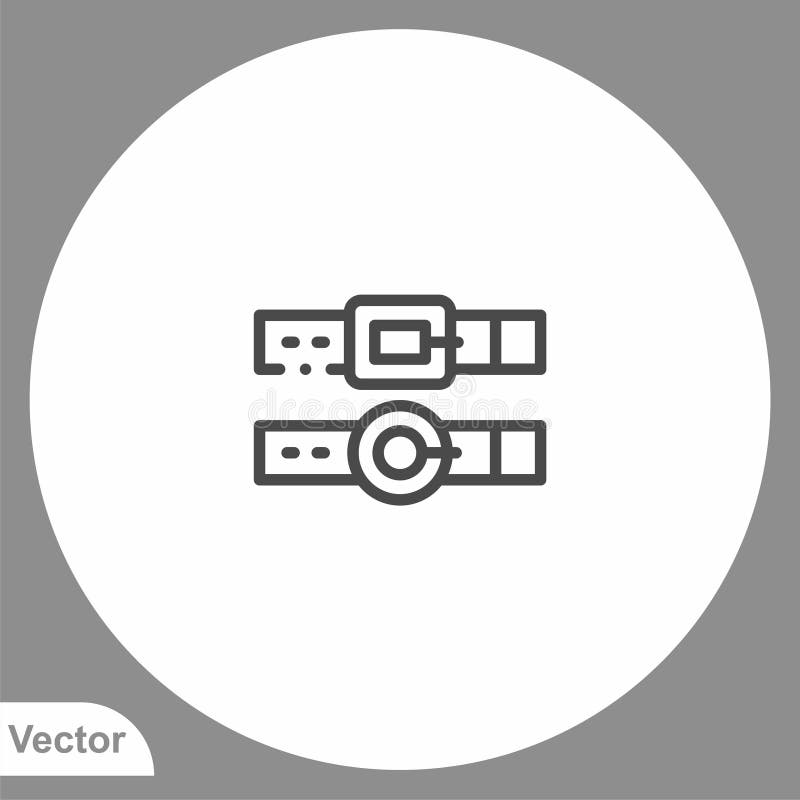 Belt Icon Sign Vector,Symbol, Logo Illustration for Web and Mobile ...
