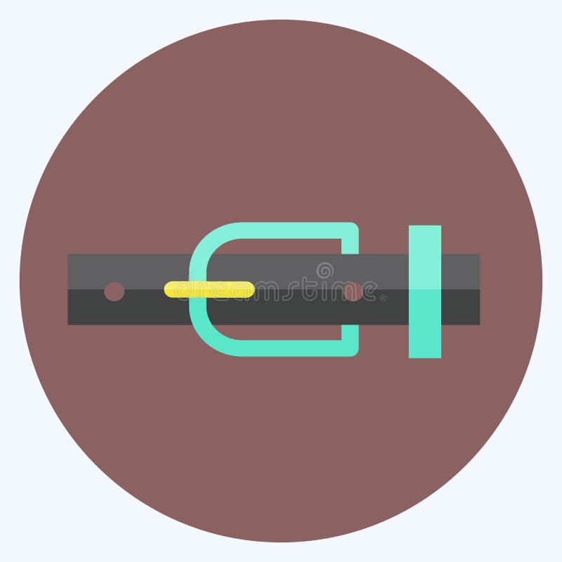 Belt Icon in Trendy Flat Style Isolated on Soft Blue Background Stock ...