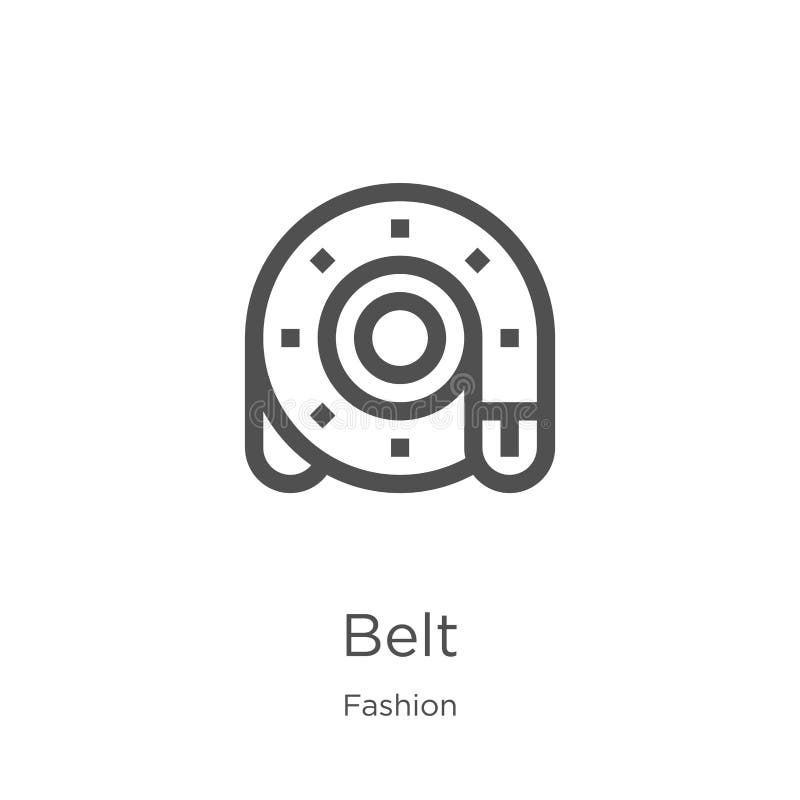 Belt Icon Vector from Fashion Collection. Thin Line Belt Outline Icon ...