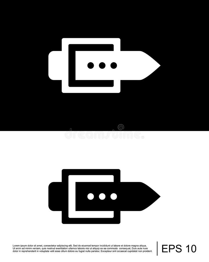 Belt Icon Vector Logo Template Stock Vector - Illustration of clothing ...