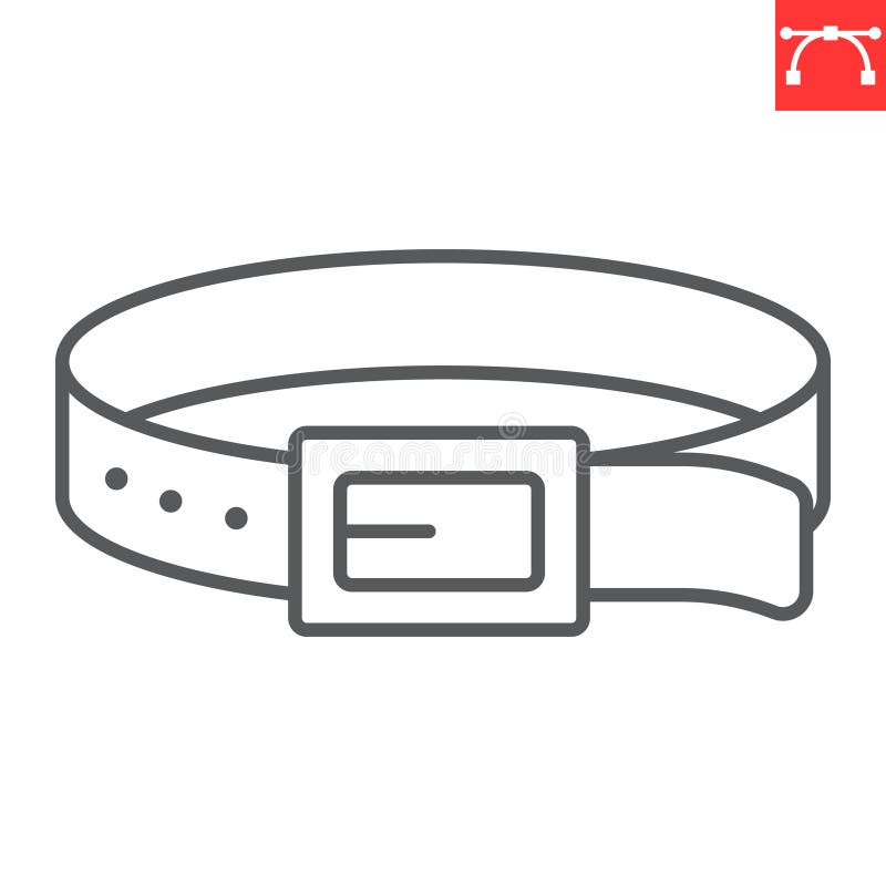 Belt line icon stock vector. Illustration of sketch - 313064711