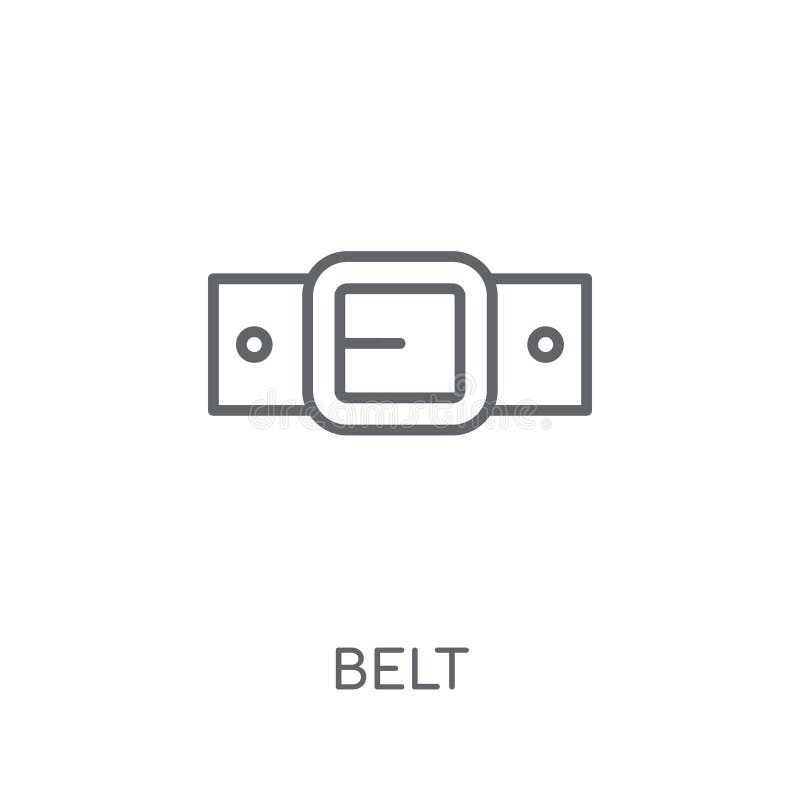 Belt Linear Icon. Modern Outline Belt Logo Concept on White Back Stock ...
