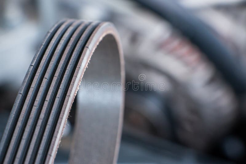 Belt Motor Damaged from Use Stock Image - Image of driven, change ...