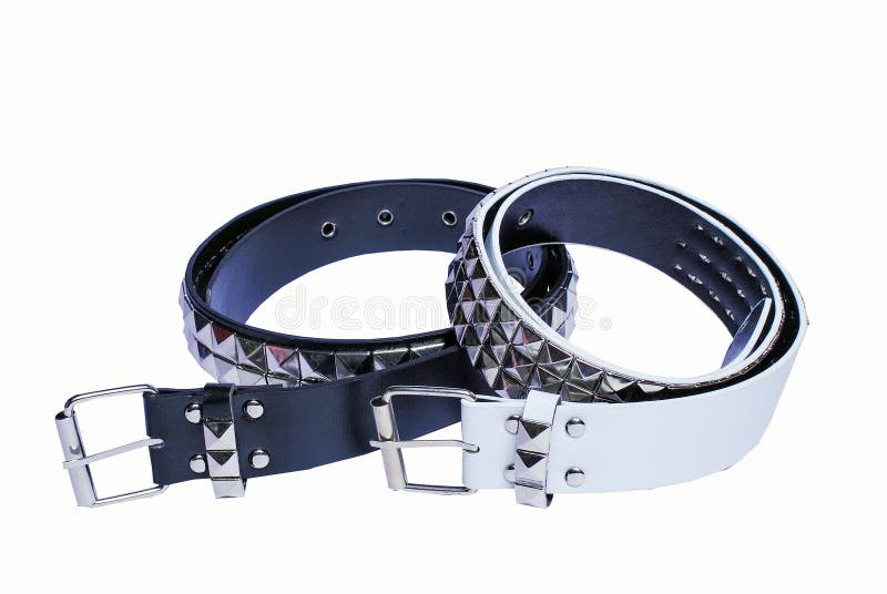 Belt pin on white stock image. Image of chrome, iron - 105064427