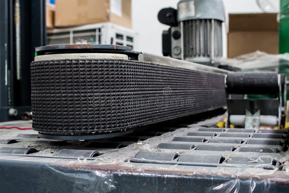 Belt Semi-Auto Strapping Machine Stock Image - Image of equipment, belt ...