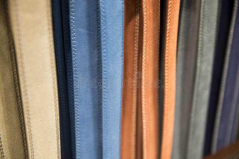 Belts hanging in shop stock image. Image of sale, belt - 86791227