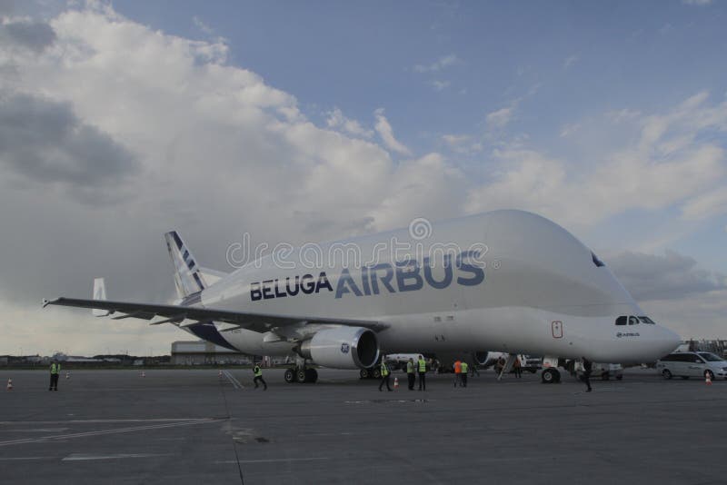 Beluga di Airbus fotografia editoriale. Immagine di tolosa - 71638896