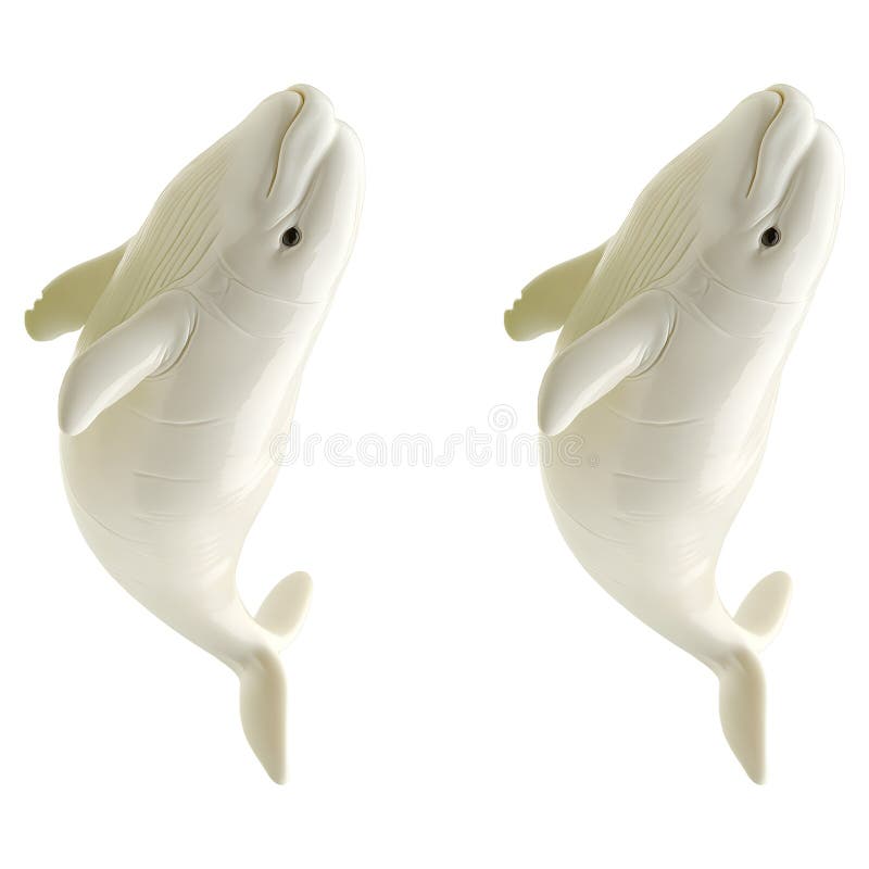 Beluga Whale Realistic Vector Side View Illustration Stock Illustration ...