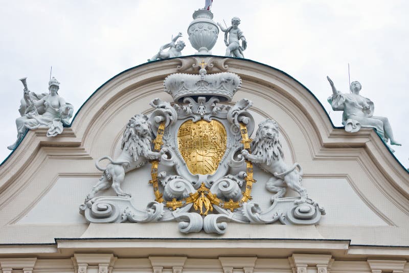 Belveder Palace stock image. Image of baroque, architecture - 12553057
