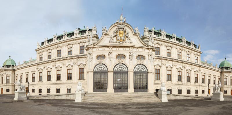 Belvedere Castle with Flag in Vienna Editorial Photo - Image of monarch ...