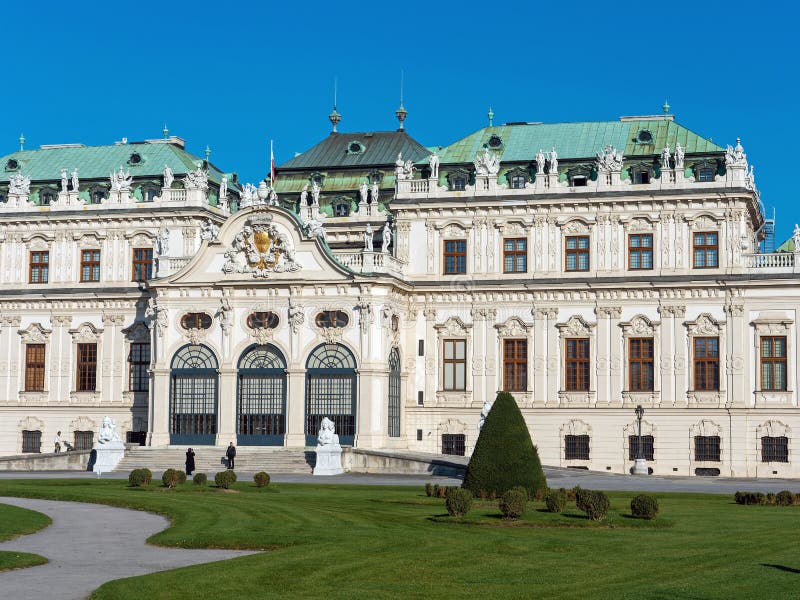 Belvedere a Historic Building Complex in Vienna, Austria Editorial ...