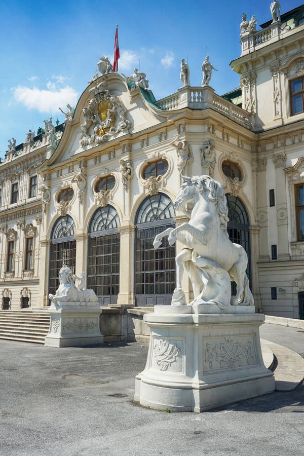 Belvedere Palace in Vienna stock image. Image of belvedere - 319933013