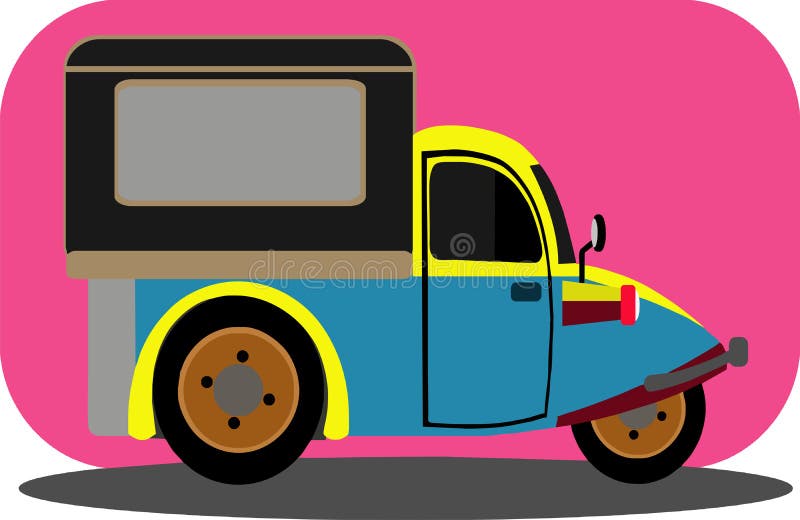 Bemo Cartoon stock vector. Illustration of fuel, auto - 59275909