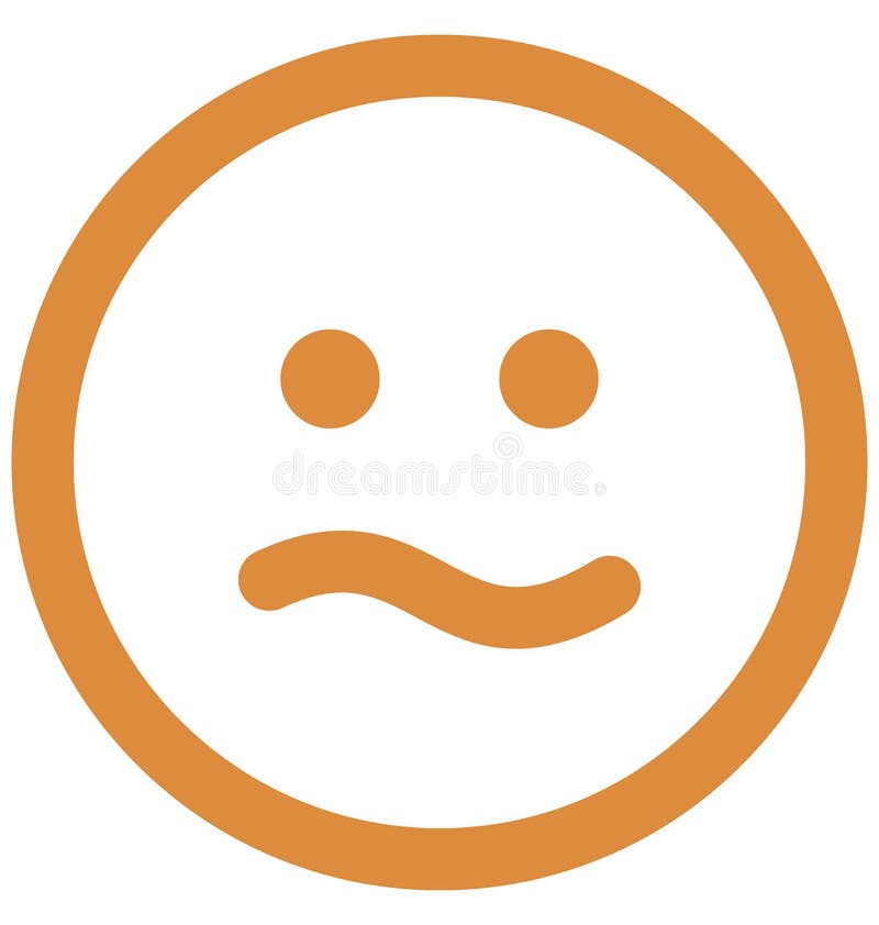 Bemused Face, Emoticons Vector Isolated Icon Which Can Easily Modify or ...