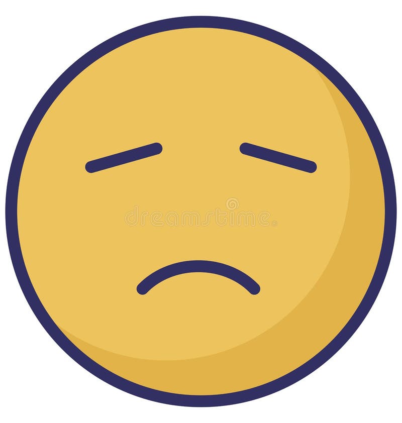 Bemused Face, Nodding Vector Isolated Icon Which Can Easily Modify or ...
