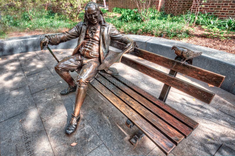 Ben Franklin on a Bench editorial photography. Image of franklin - 27651082