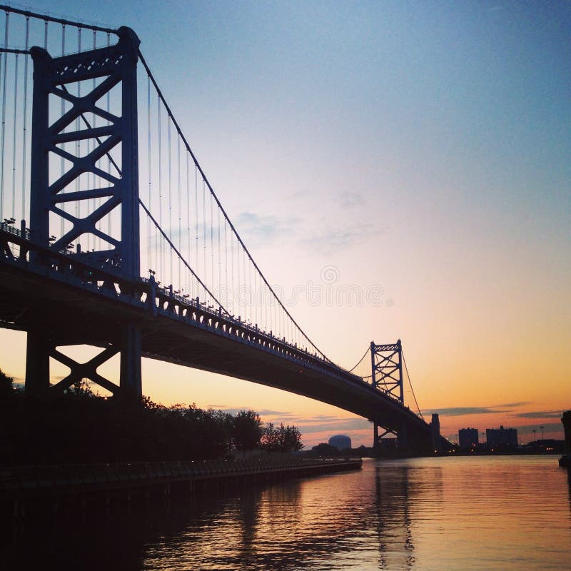 Ben Franklin Bridge stock image. Image of travel, philadelphia - 108832003