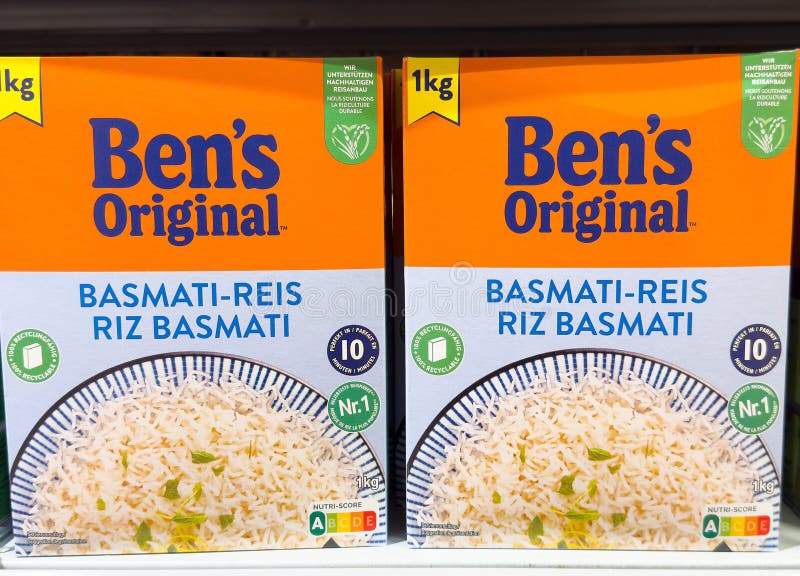 Ben S Original Basmati Rice Packaging on Store Shelf Editorial Stock ...