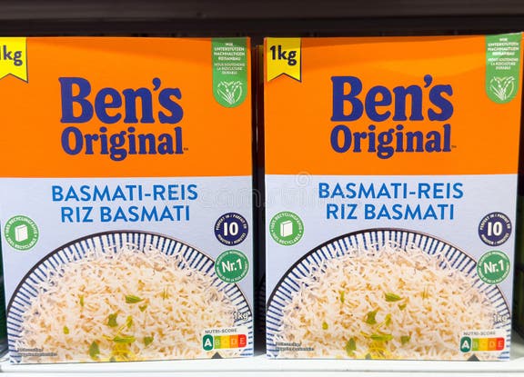 Ben S Original Basmati Rice Packaging on Store Shelf Editorial Stock ...